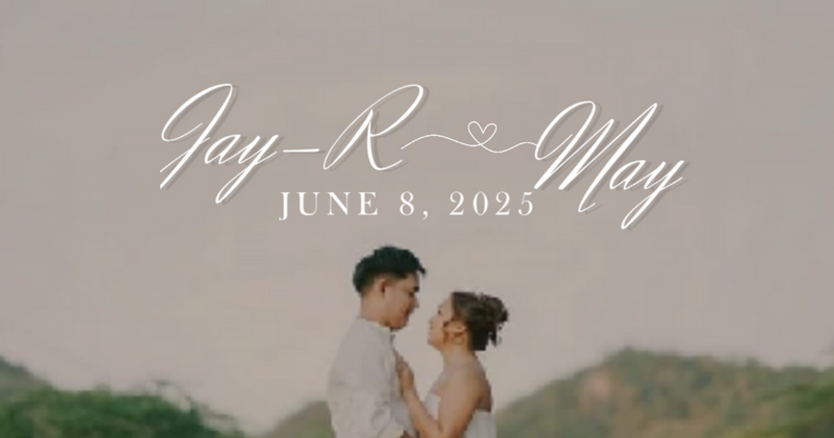 Jay-R and May Wedding Website